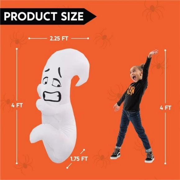 Holiday | 4 Ft Tall Halloween Inflatable Giant Ghost Hugging Tree With ...